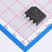 China molded plastic bridge rectifier JUXING KBP206G with 600 volts maximum dc blocking voltage and high surge current for sale