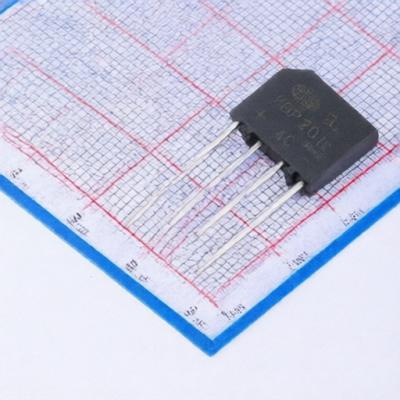 China Low forward voltage drop molded plastic bridge rectifier JUXING KBP201G with UL recognized certification for sale