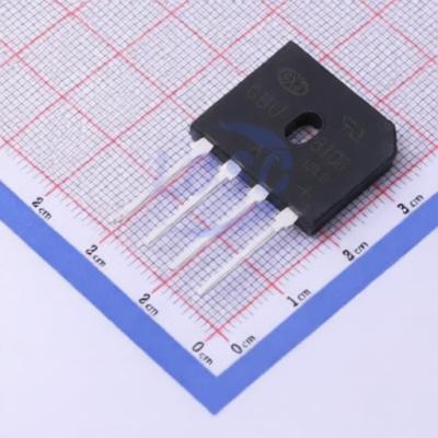 China bridge rectifier JUXING GBU810G with UL recognized file certification and molded plastic case design for sale