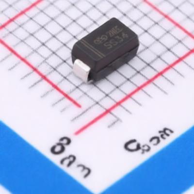China Schottky Diode Rectifier JUXING SS34A60 Featuring Low Forward Voltage and Fast Reverse Recovery Time for sale