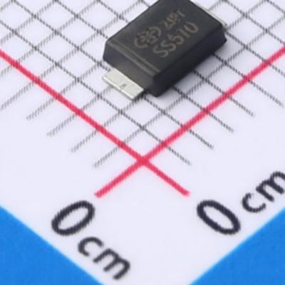 China Surface Mount Schottky Rectifier JUXING SS510F Low Voltage High Frequency Inverter Protection Device for sale