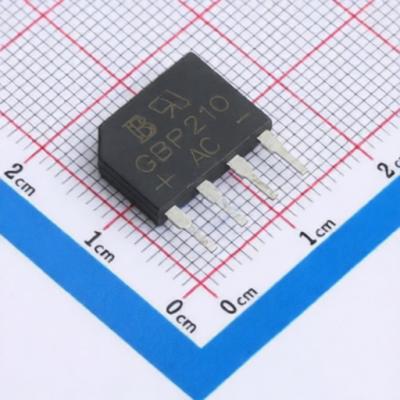 China single phase silicon bridge rectifier LangJie GBP210 with epoxy UL94V 0 rated flame retardant body for sale