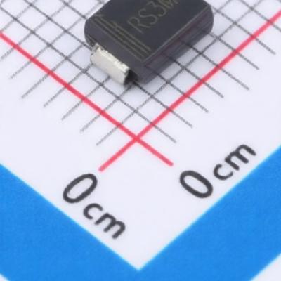 China Fast switching surface mount rectifier LangJie RS3MB 3 ampere 50 to 1000 volts glass passivated chip for sale
