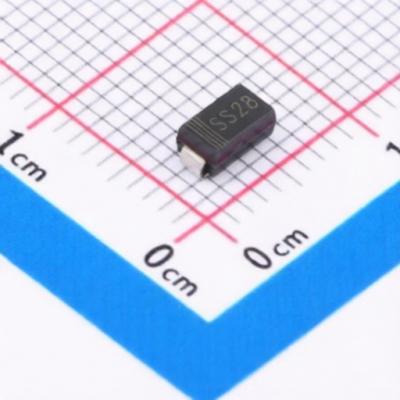 China Surface Mount LangJie SS28 Schottky Barrier Rectifier with Low Voltage Drop and High Switching Speed for sale