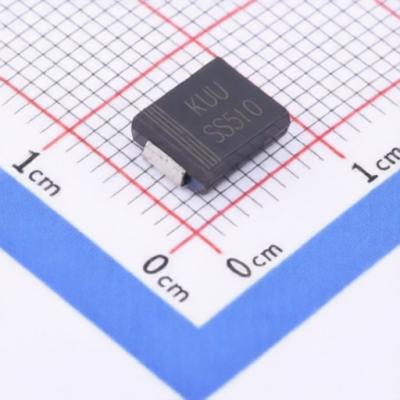 China Surface Mount Schottky Barrier Rectifier KUU SS510 with 5 Amperes Forward Current and Low Leakage for sale