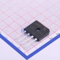 China Glass passivated junction bridge rectifier LGE GBU806 with 8 ampere current and UL 94V 0 plastic case for sale