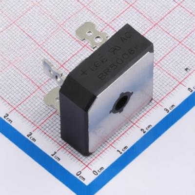 China High Surge Current Silicon Bridge Rectifiers LGE BR5006 with 50 Amperes Forward Output Current Rating for sale