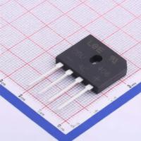 China Glass passivated junction bridge rectifier LGE GBU406 designed for high temperature soldering and pcb for sale