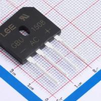 China Single phase glass passivated bridge rectifier LGE GBU1508 with 230 amperes peak surge current rating for sale
