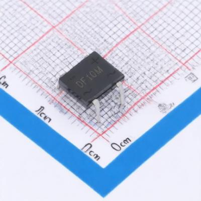 China molded plastic silicon bridge rectifier LGE DF10M rated at 1000V peak reverse voltage and 30A surge for sale