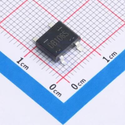 China Glass Passivated Rectifier Bridge LangJie DB106S with RoHS Compliance and Halogen Free Molded Plastic Body for sale