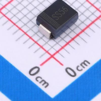 China Surface Mount Schottky Rectifier LangJie SS56B with Metal Silicon Junction and Built in Strain Relief for sale