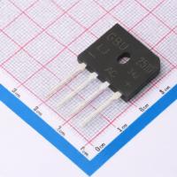 China molded plastic LangJie GBU2510 single phase bridge rectifier with 1000 volts and 25 amperes current for sale