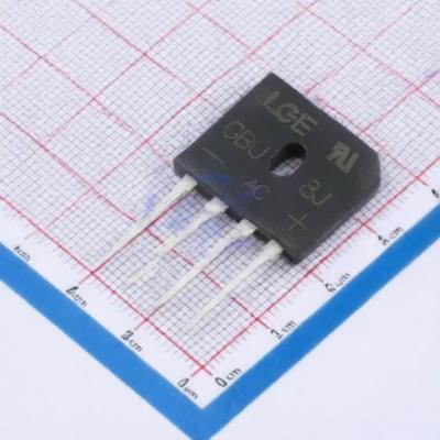 China Durable LGE GBU8J Silicon Bridge Rectifier with 600 Volt Maximum Recurrent Peak Voltage and Construction for sale