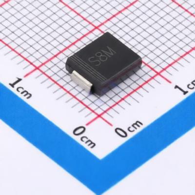 China High speed rectification LangJie S8M diode with 8 ampere forward current and JEDEC SMC certification for sale