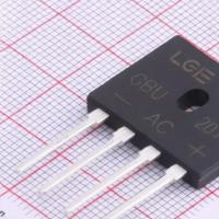 China Glass passivated junction bridge rectifier LGE GBU2010 with UL 94V0 flammability recognized plastic for sale