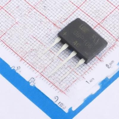 China molded plastic glass passivated bridge rectifier LGE GBP406 with 1000 volt reverse voltage and 4 ampere forward current for sale