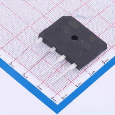 China 6 amp bridge rectifier LGE GBJ608 with high surge current capability and solderable plated terminals for sale
