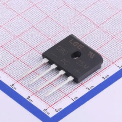 China Silicon Bridge Rectifier LGE GBU25M Providing 700 Volt Maximum RMS Voltage and Durable Construction for sale