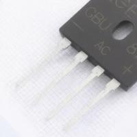 China Single phase 8 ampere bridge rectifier LGE GBU810 with high surge overload and ul 94v 0 plastic material for sale