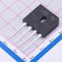 China Silicon bridge rectifier LGE GBU10J with molded plastic technique and UL 94V-O flame retardant rating for sale