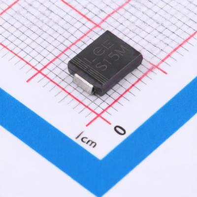 China Plastic package surface mount rectifier LGE S15M with passivated chip and high surge current rating for sale