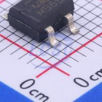 China compact LGE MB6S silicon bridge rectifiers with molded plastic body and 600 volt peak voltage rating for sale