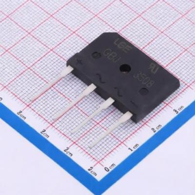 China High surge current single phase half wave glass passivated bridge rectifier LGE GBJ3508 with low forward voltage drop for sale