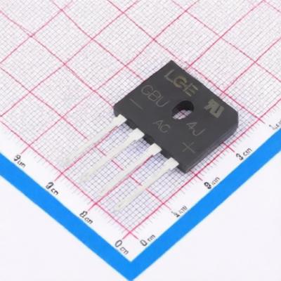 China Silicon Bridge Rectifier LGE GBU4J with Molded Plastic and Enhanced Glass Passivated Chip Junctions for sale