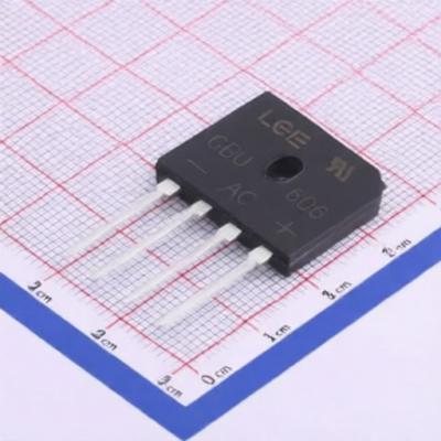 China High temperature soldering bridge rectifier LGE GBU606 with 6 ampere average forward current rating for sale