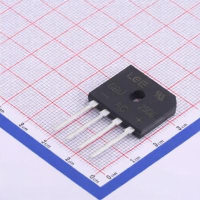 China Durable bridge rectifiers LGE GBU2506 with UL 94V 0 flammability rating and glass passivated junction for sale