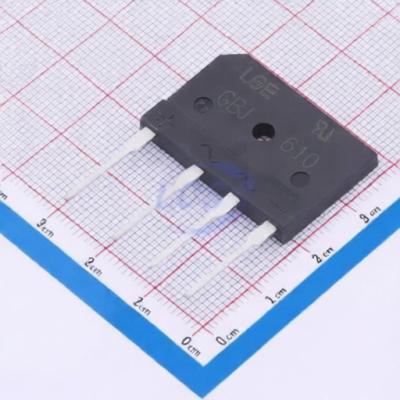 China Glass passivated single phase bridge rectifier LGE GBJ610 6 amp with lead free RoHS compliant version for sale
