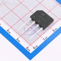 China molded plastic bridge rectifier LGE GBP410 with 1000V peak reverse voltage and 4 ampere forward current for sale