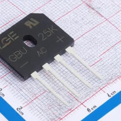 China Silicon Bridge Rectifier LGE GBU25K Molded Plastic UL 94V O Flammability Classification Component for sale