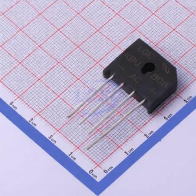 China Durable LGE KBU808 silicon bridge rectifier offering 560 volt RMS voltage and surge overload capacity for sale
