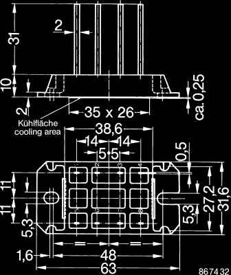 China Littelfuse IXYS VUC36-16GO2 Three Phase Rectifier Bridge with Low EMI and Softstart Thyristor Features for sale