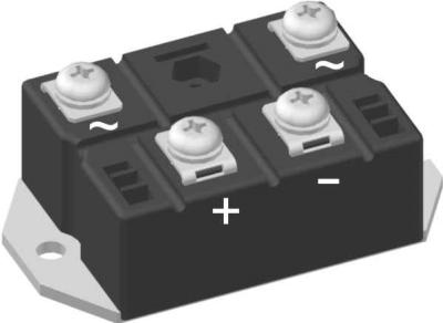 China Littelfuse IXYS VBO130-08NO7 standard rectifier module for single phase bridge and DC power supplies for sale
