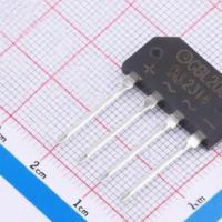 China Single phase bridge rectifier LRC GBL208 featuring 2 amp forward current and glass passivated molding design for sale