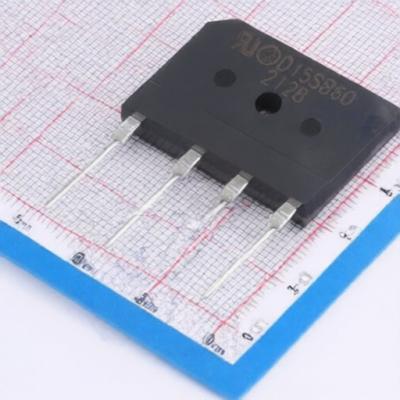 China 15 amp bridge rectifier LRC D15SB60 with glass passivated chip junctions and 600 volt reverse voltage for sale