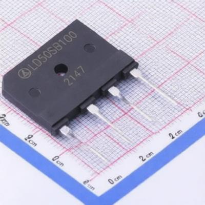 China Single phase bridge rectifier LRC LD50SB100 with glass passivated chip junction and high IFSM rating for sale