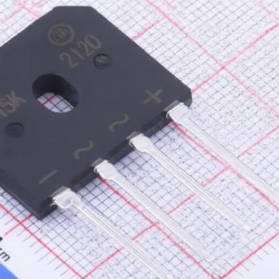 China Single phase bridge rectifier LRC GBU15K featuring plastic package and 15 amp forward current rating for sale