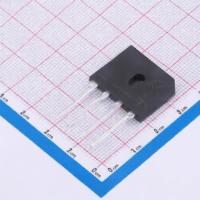 China Single phase bridge rectifier LRC GBU6J with 6 amp output current and UL 94V0 rated plastic housing for sale
