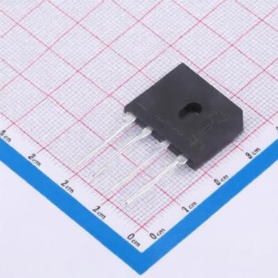China Single phase bridge rectifier LRC GBU6J with 6 amp output current and UL 94V0 rated plastic housing for sale