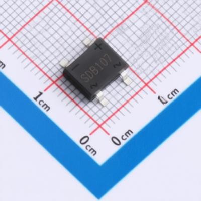 China silicon bridge rectifier luJing DB107S with 1000V peak reverse voltage and molded plastic case for sale