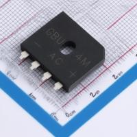 China Silicon bridge rectifier luJing GBU4M with UL 94V0 flammability classification and high surge current capacity for sale