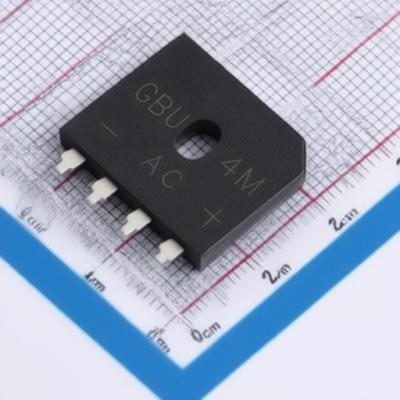 China Silicon bridge rectifier luJing GBU4M with UL 94V0 flammability classification and high surge current capacity for sale