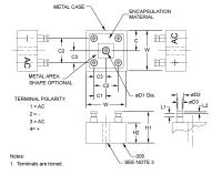 China Single phase bridge rectifiers MICROCHIP 469-03 with hermetic sealing and MIL PRF 19500 469 qualification for sale