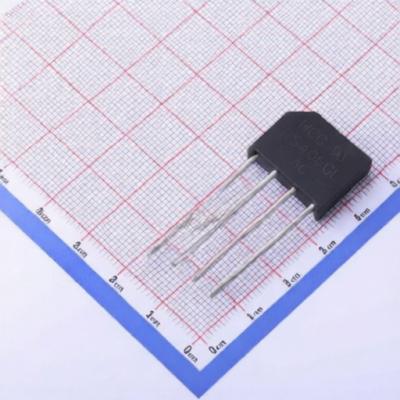 China MCC RS406GL BP Single Phase 4 Amp Glass Passivated Bridge Rectifier with Molded Plastic Construction for sale