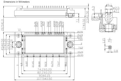 China 1200V 25A IGBT Module MCC MIP25R12E1TN-BP with Low Switching Losses and High Short Circuit Capability for sale