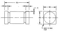 China High reliability surface mount rectifier diode MICROCHIP 1N5615US with copper tin lead end cap terminations for sale